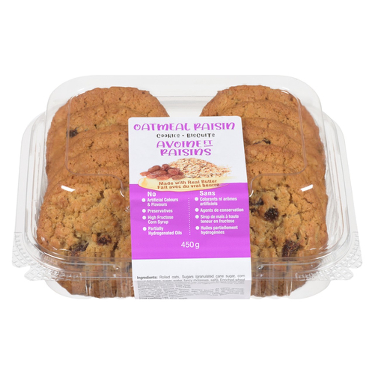Niche Cookies Oatmeal Raisin 12 EA 450 g - Voilà Online Groceries & Offers