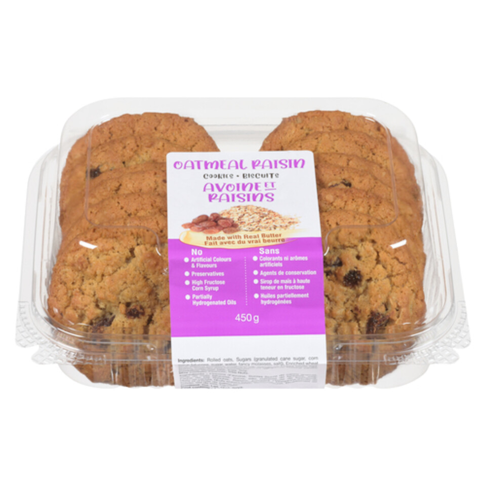 Niche Cookies Oatmeal Raisin 12 EA 450 g - Voilà Online Groceries & Offers