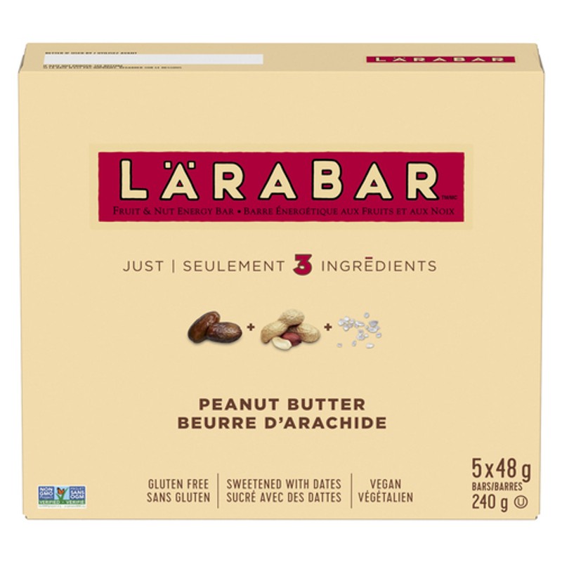 Larabar Gluten-Free Energy Bar Fruit & Nut Peanut Butter 5 x 48 g ...