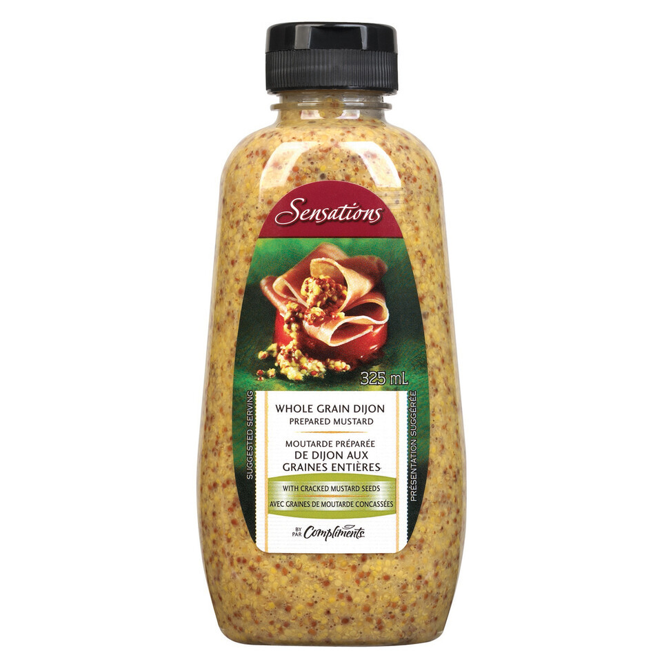 Sensations Dijon Whole Grain Mustard 325 ml - Voilà Online Groceries ...