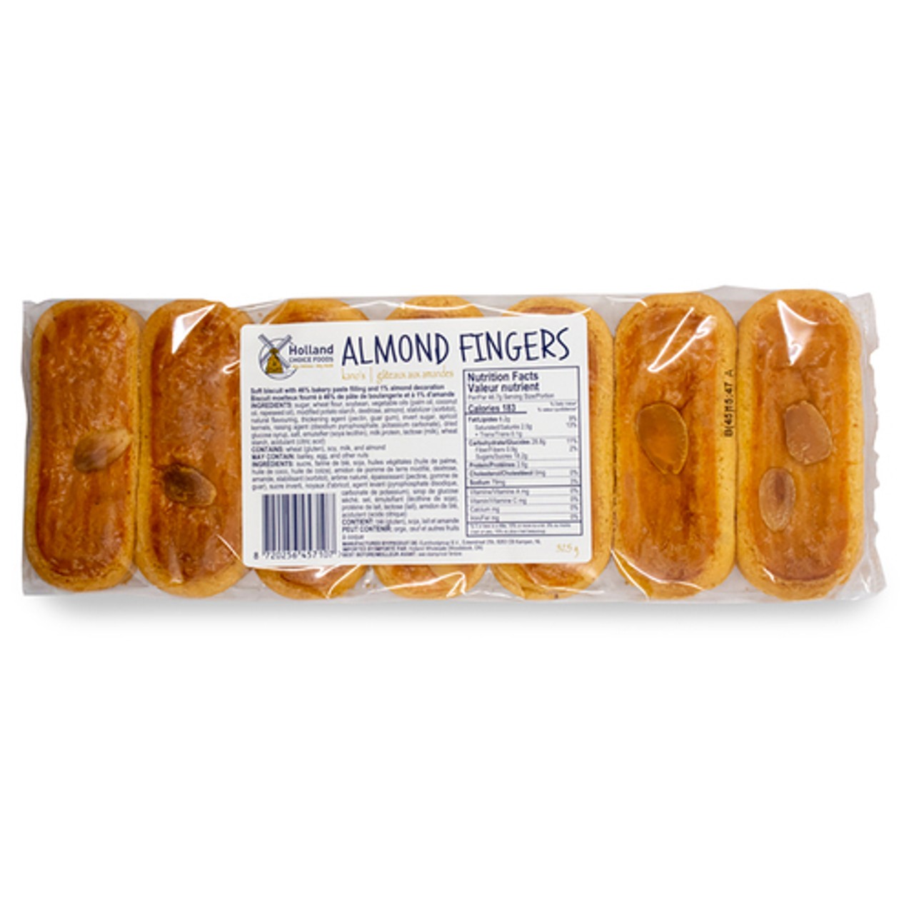 Holland Choice Foods Almond Fingers (kano's) Cookie 325 g - Voilà ...