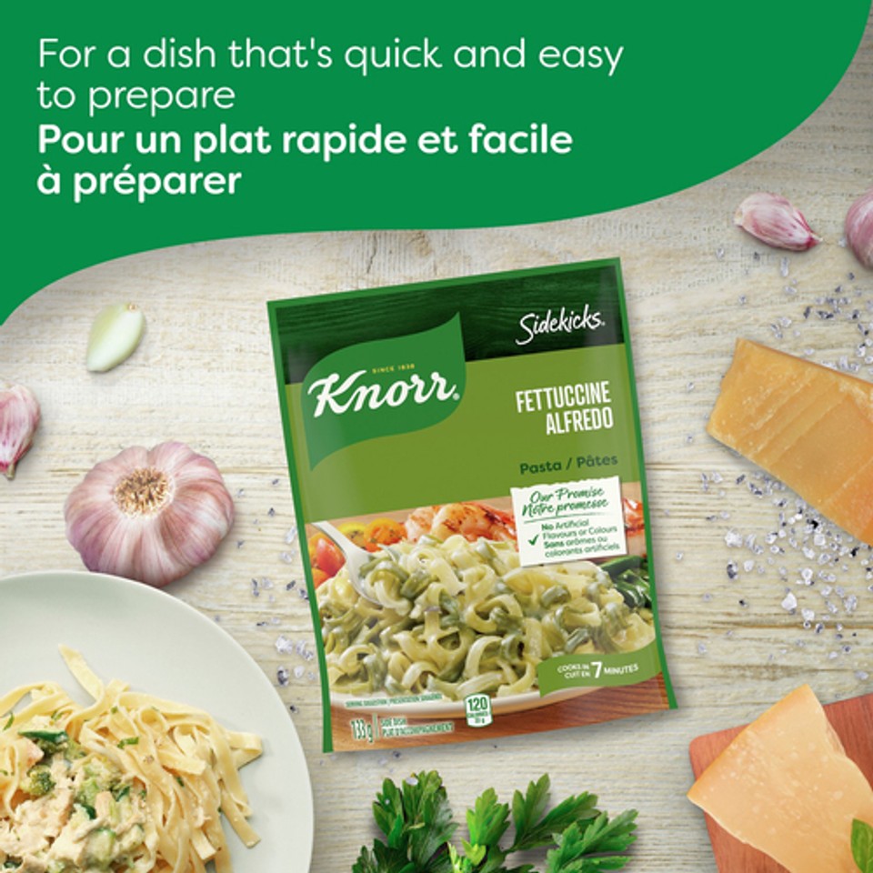Knorr Sidekicks Pasta Side Dish Fettuccine Alfredo 133 g - Voilà Online ...