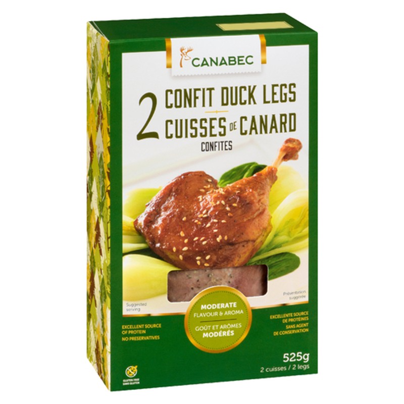 Gibiers Canabec Confit Duck Leg Moderate 525 g - Voilà Online Groceries ...