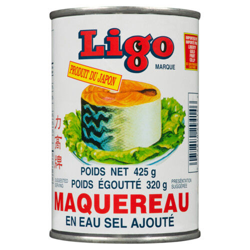 Ligo Mackerel In Water 425 g - Voilà Online Groceries & Offers