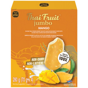ETE Frozen Dessert Bar Coconut Milk With Nam Dok Mai Mango Coated 4 x ...