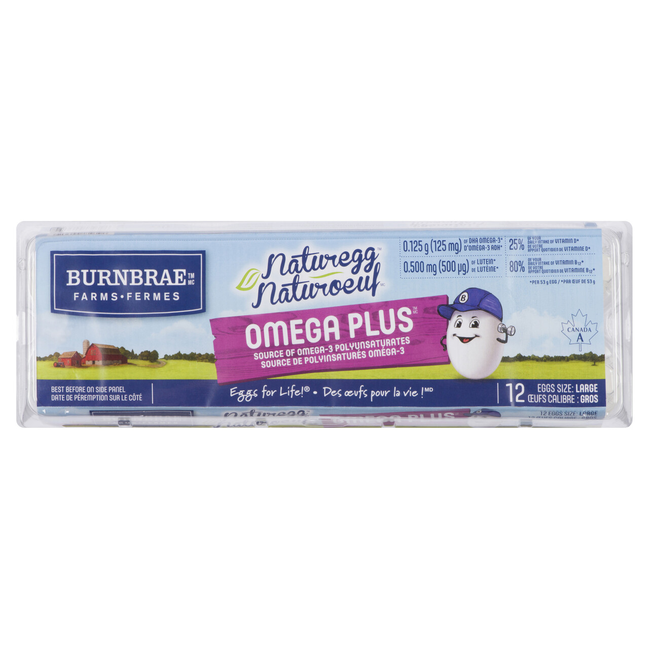 Burnbrae Farms Naturegg Omega Plus Eggs Large 12 Count - Voilà Online ...