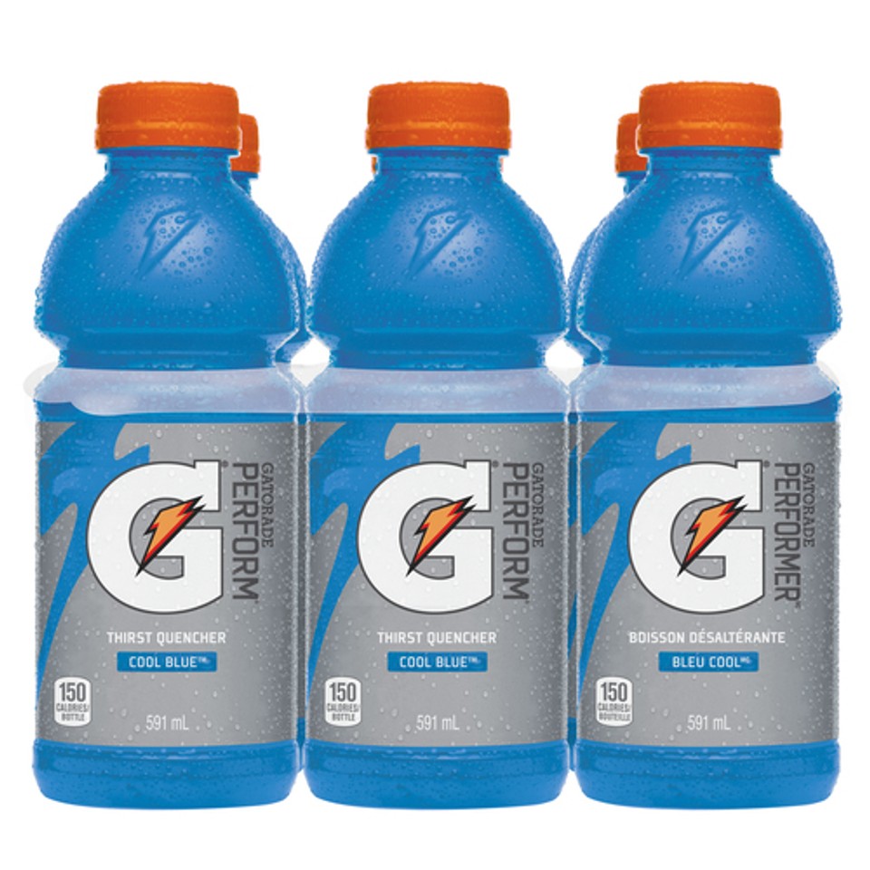 Gatorade Sports Drink Cool Blue Raspberry 6 x 591 ml (bottles) - Voilà ...