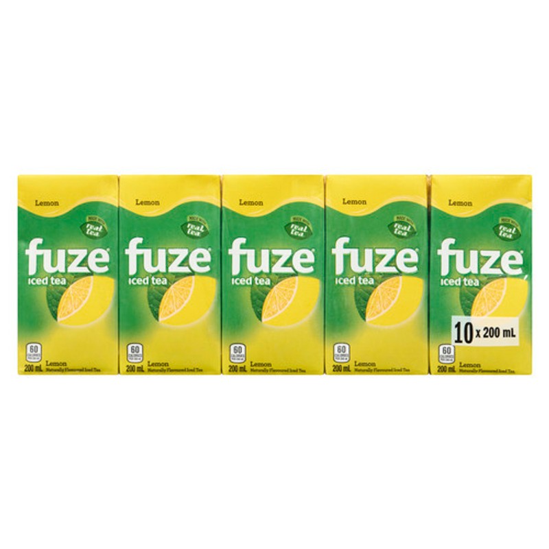 Fuze Naturally Flavoured Iced Tea Lemon 10 x 200 ml - Voilà Online ...