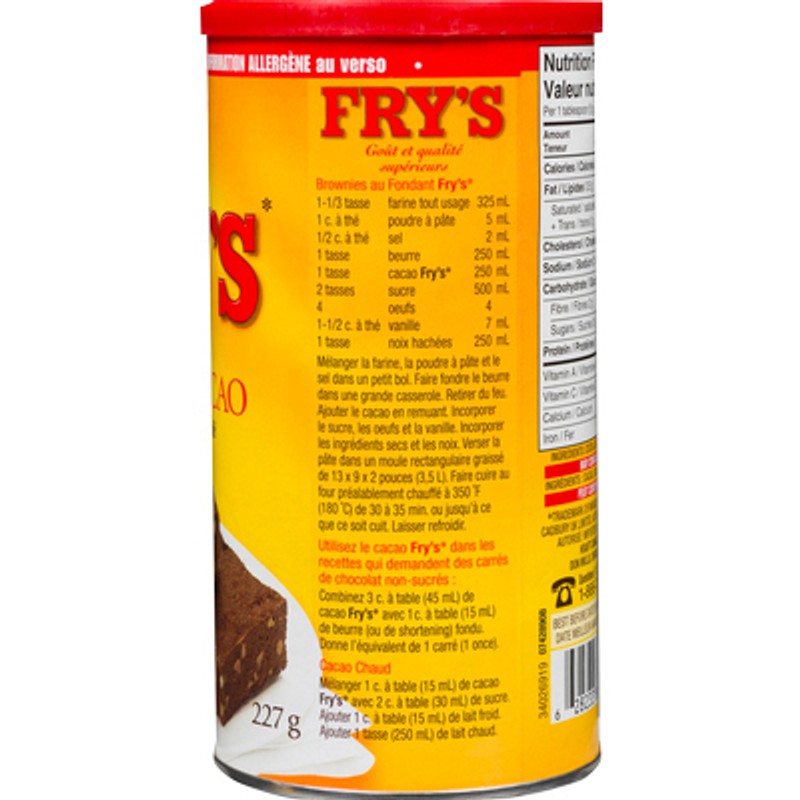 Fry's Premium Cocoa 227 g - Voilà Online Groceries & Offers