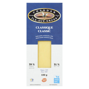 Île-Aux-Grues Firm Classic Cheese Cheddar 150 g - Voilà Online ...