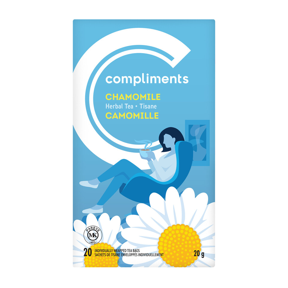 Compliments Herbal Tea Chamomile 20 Tea Bags - Voilà Online Groceries ...