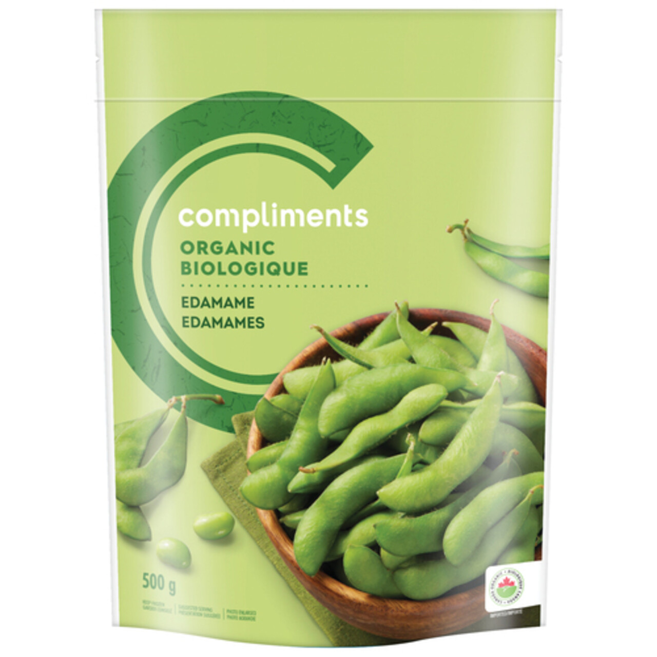Compliments Organic Frozen Edamame 500 g - Voilà Online Groceries & Offers