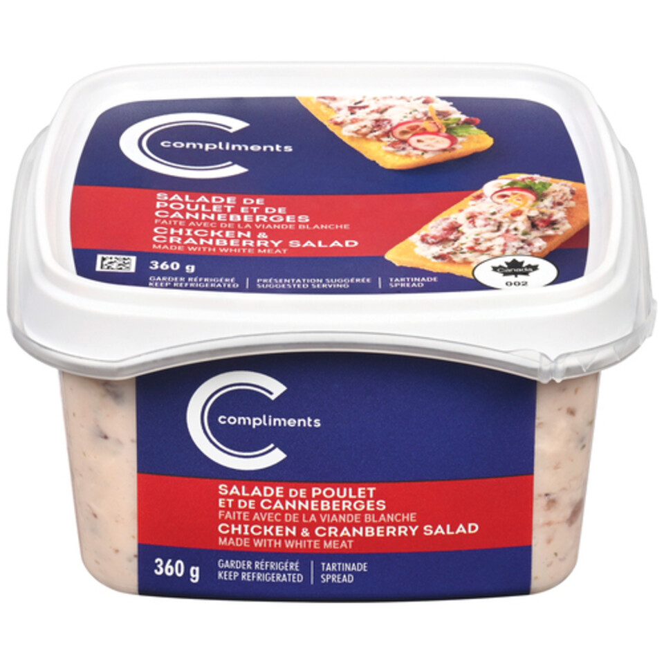 Compliments Salad Spread Chicken & Cranberry 360 g - Voilà Online ...