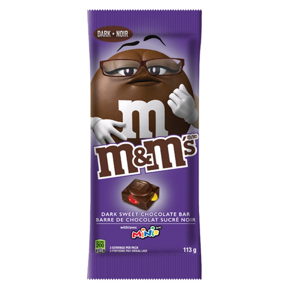 M&M's Minis Chocolate Bar Dark Sweet 113 g - Voilà Online Groceries ...