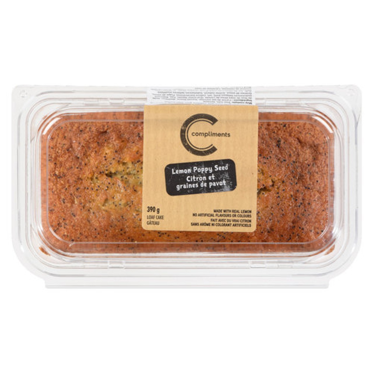 Compliments Loaf Cake Lemon Poppy Seed 390 g (frozen) - Voilà Online ...