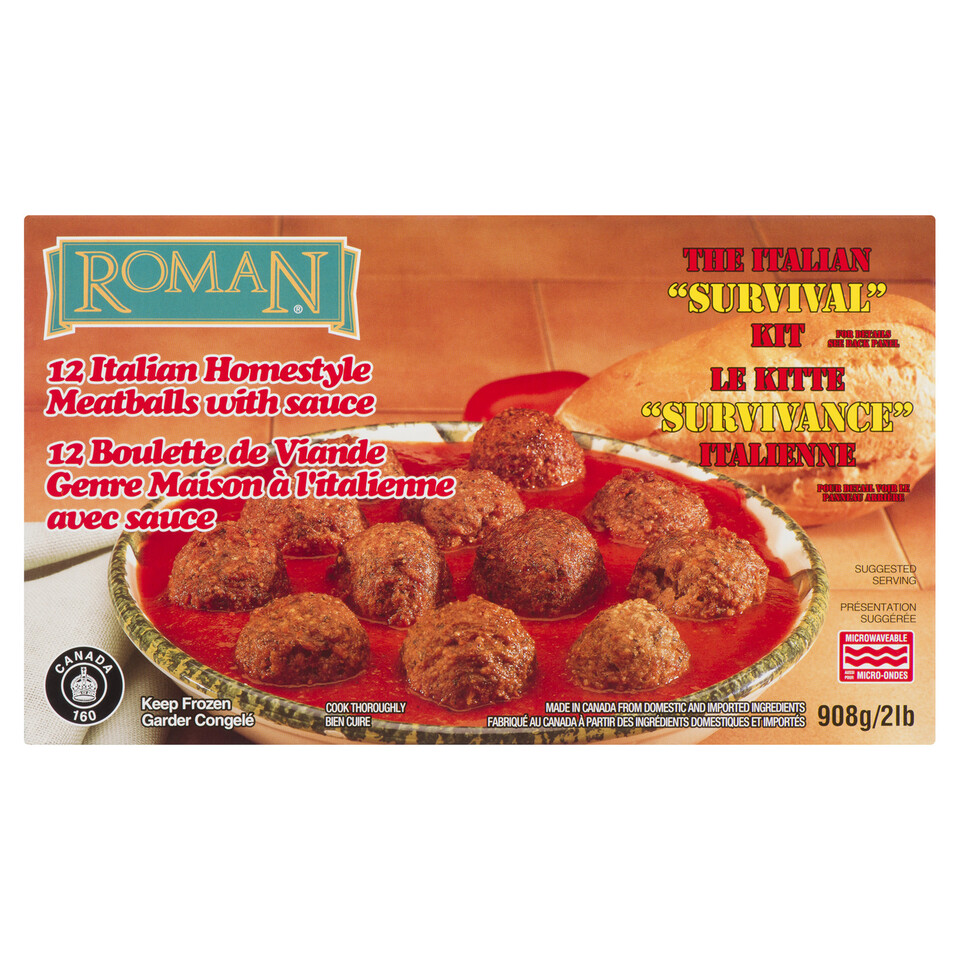 Roman Frozen Italian Meatball With Sauce 908 g - Voilà Online Groceries ...