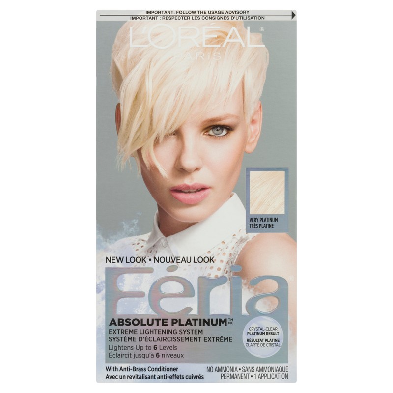 L'Oréal Hair Color Féria Absolute Platinum Very Platinum 1 Box - Voilà ...
