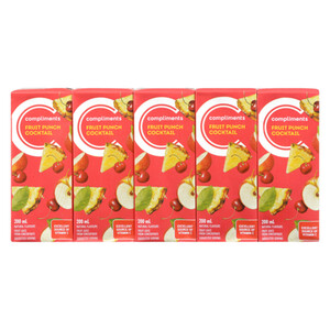 Compliments Juice Cocktail Fruit Punch 10 x 200 ml - Voilà Online ...
