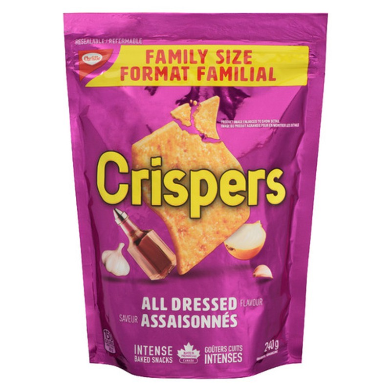 Crispers Crackers All Dressed 240 g - Voilà Online Groceries & Offers