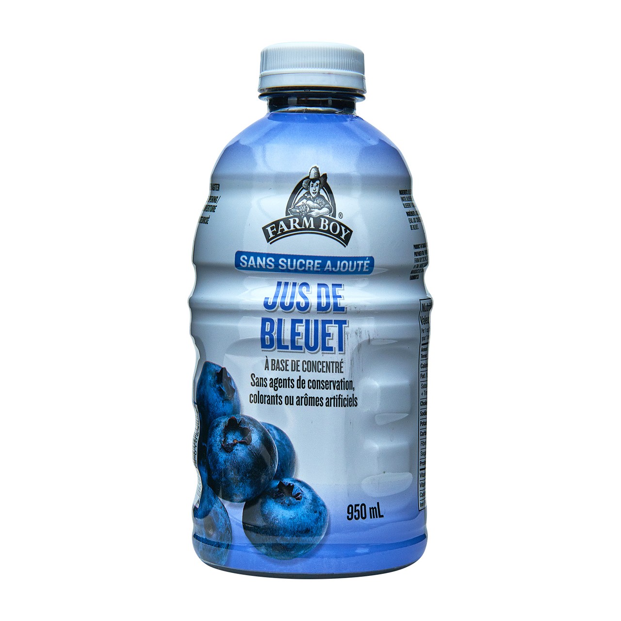 Farm Boy No Sugar Added Juice Blueberry 950 ml (bottle) - Voilà Online ...