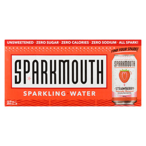 Sparkmouth Sparkling Water Strawberry 8 X 355 ml - Voilà Online Groceries & Offers