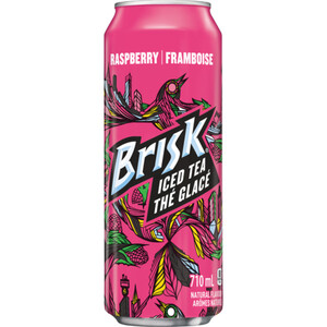 Lipton Brisk Iced Tea Raspberry 710 ml (can) - Voilà Online Groceries ...
