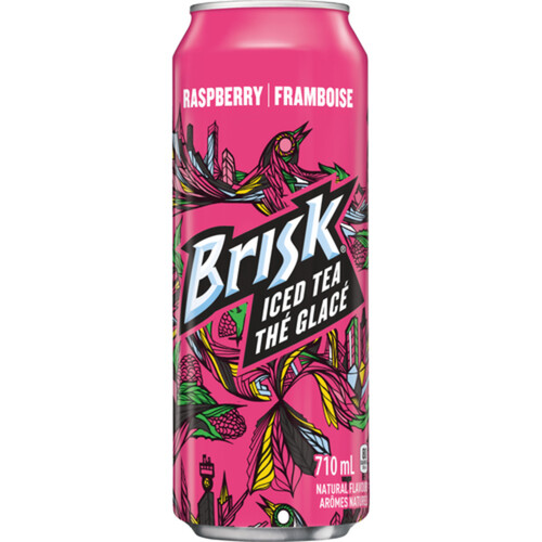 Lipton Brisk Iced Tea Raspberry 710 ml (can) - Voilà Online Groceries ...