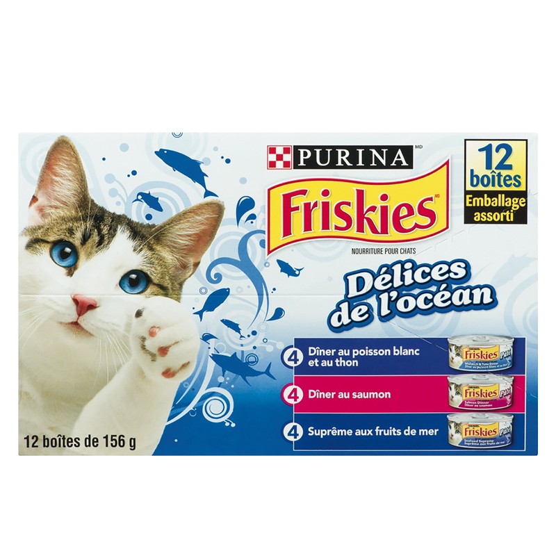 Friskies Wet Cat Food Ocean Delights Variety Pack 12 x 156 g - Voilà ...