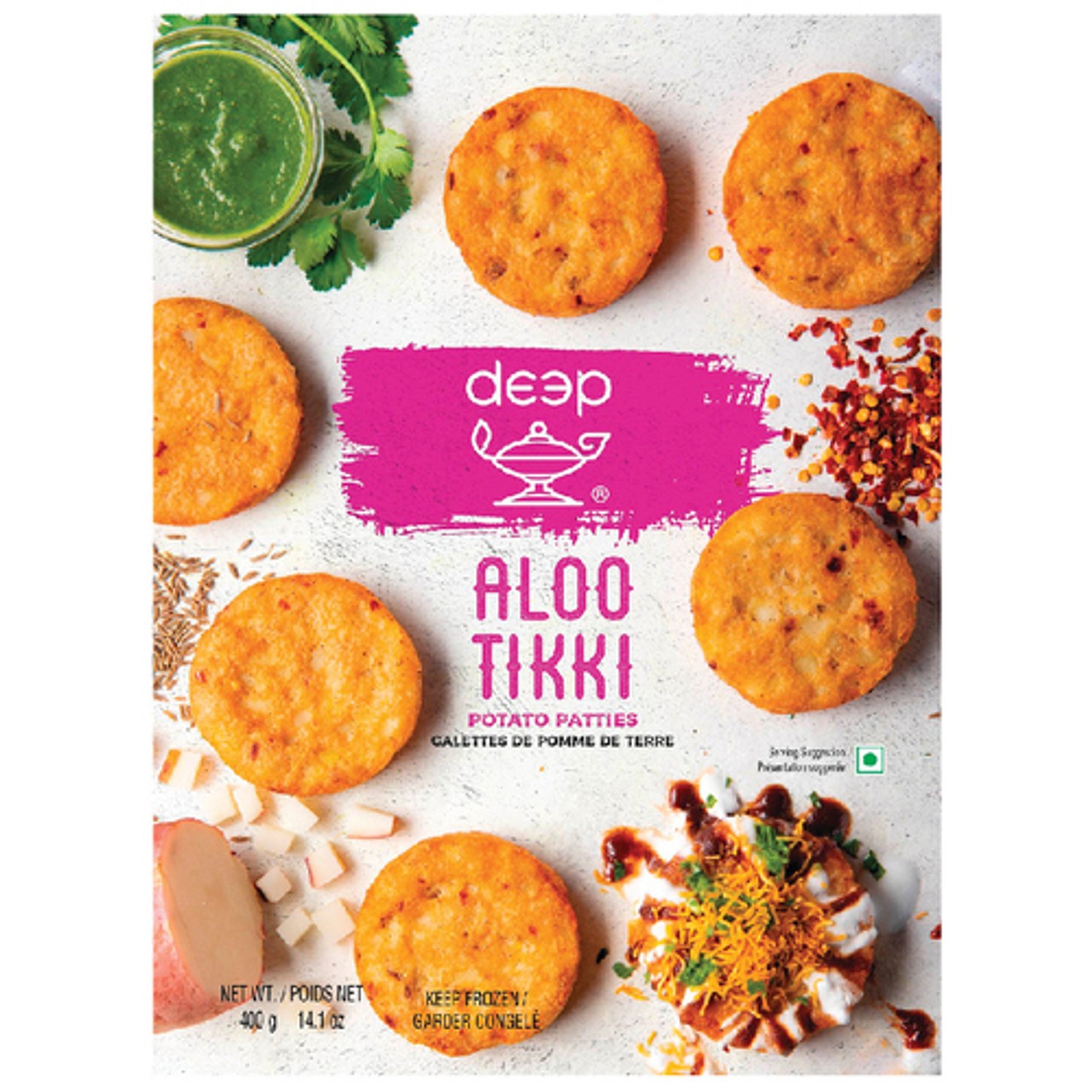 Deep Frozen Appetizer Aloo Tikki 400 g - Voilà Online Groceries & Offers