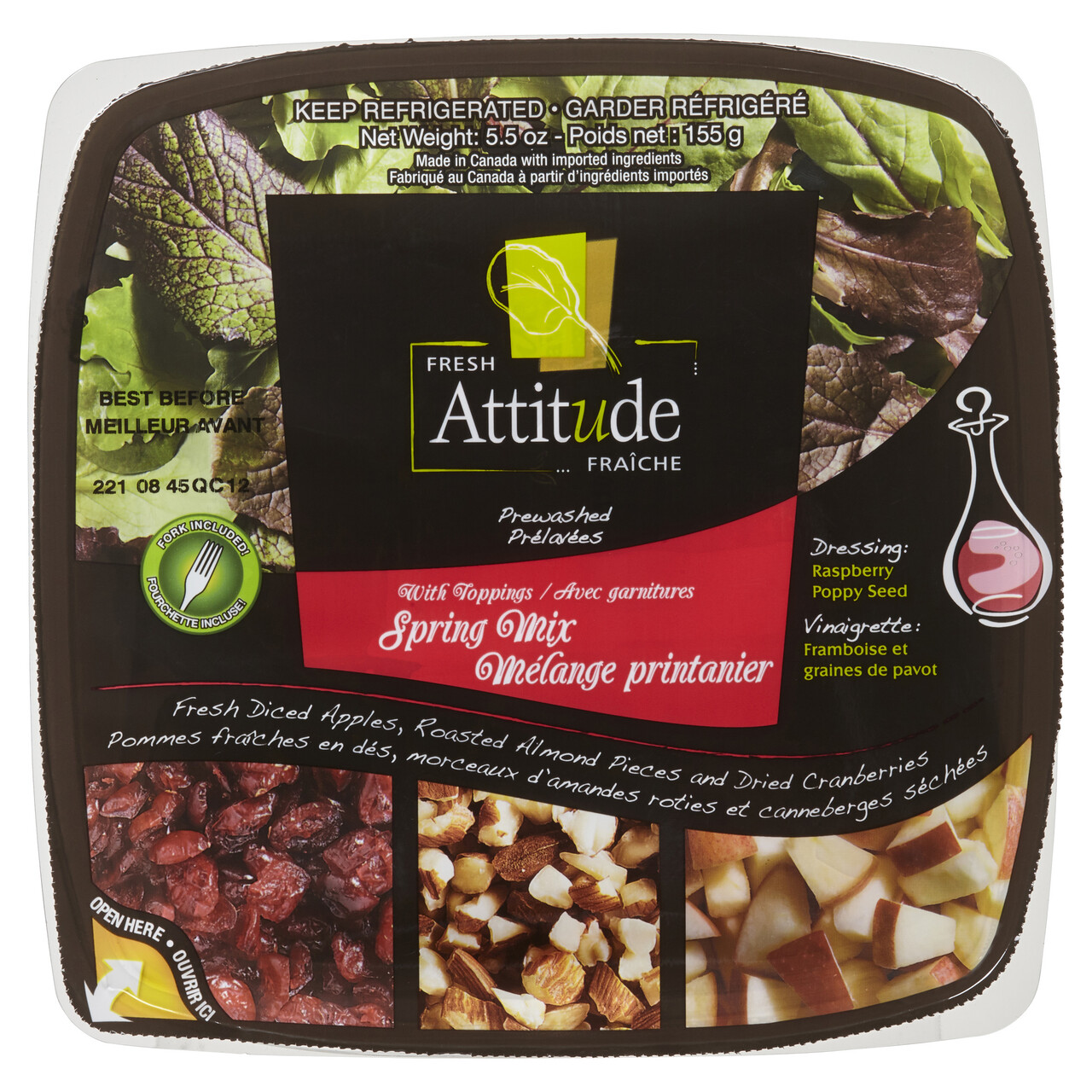 Fresh Attitude Salad Kit Spring Mix 155 g - Voilà Online Groceries & Offers