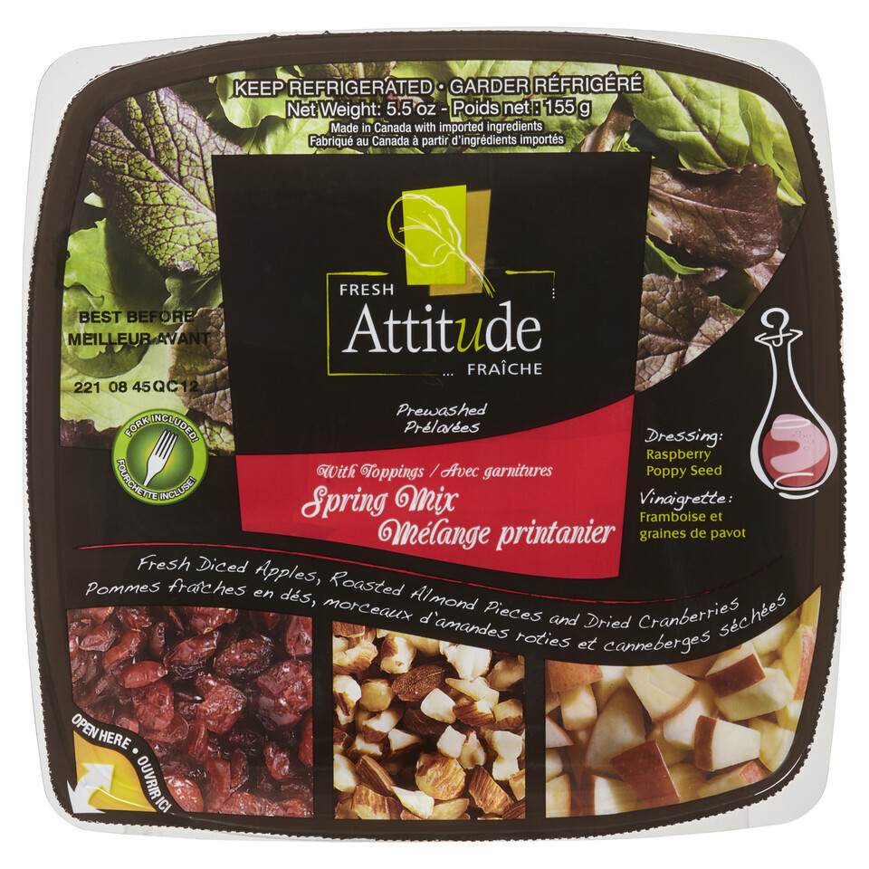 Fresh Attitude Salad Kit Spring Mix 155 g - Voilà Online Groceries & Offers