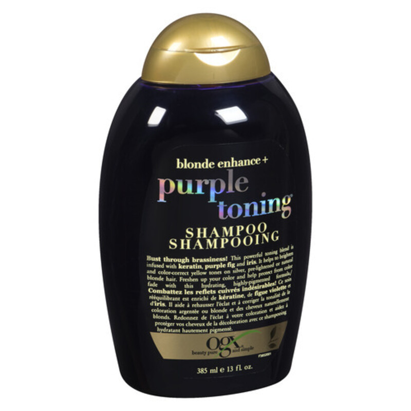 OGX Toning Shampoo Blonde Purple 385 ml - Voilà Online Groceries & Offers