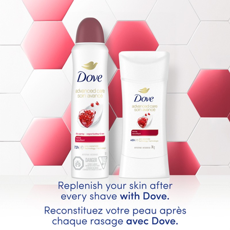 Dove Advanced Care Dry Spray Antiperspirant Revive Scent Deodorant For ...