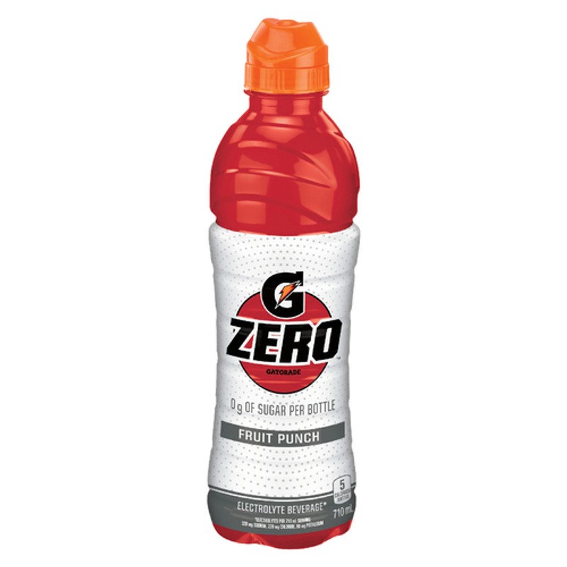 Gatorade G Zero Sports Drink Fruit Punch 710 ml (bottle) - Voilà Online ...
