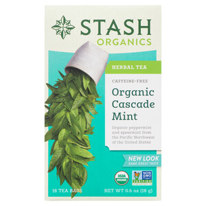 Stash Organic Herbal Tea Cascade Mint 18 Tea Bags - Voilà Online ...