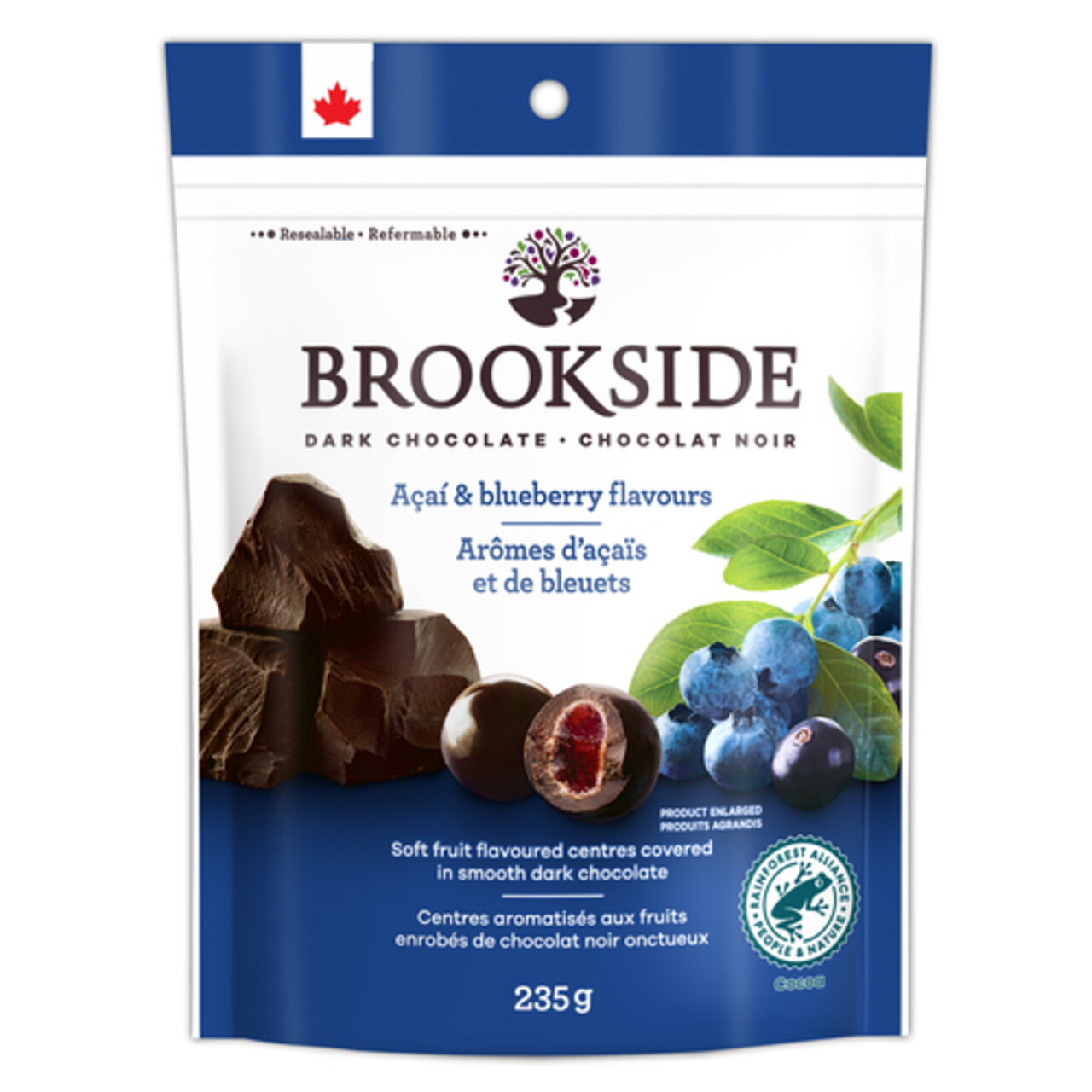 Brookside Acai Blueberry Dark Chocolate 235 g - Voilà Online Groceries ...