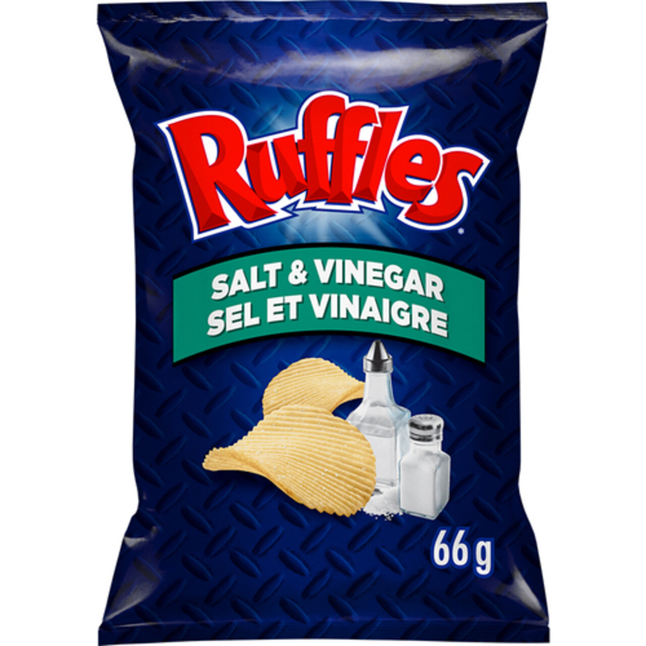 Ruffles Salt & Vinegar Flavoured Potato Chips (small bag) 66 g - Voilà ...