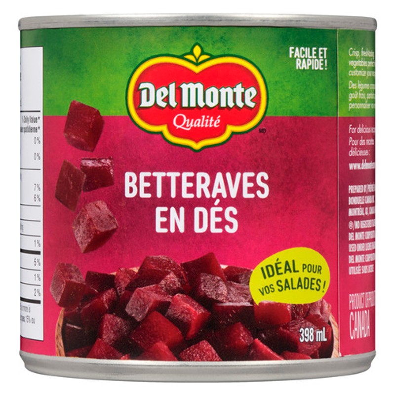Del Monte Canned Diced Beets 398 ml - Voilà Online Groceries & Offers