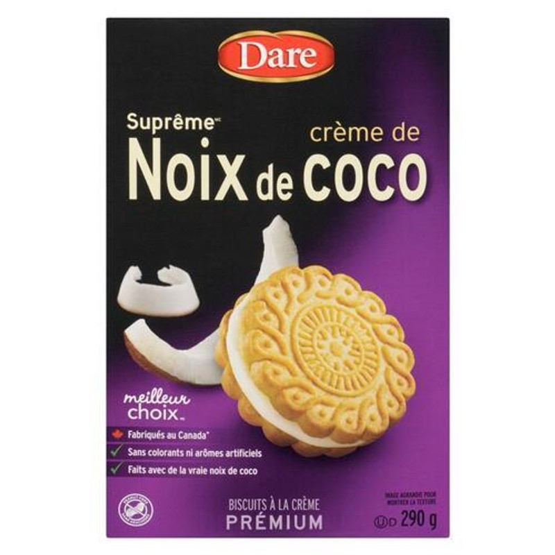 Dare Ultimate Peanut-Free Cookies Coconut Creme 290 g - Voilà Online ...