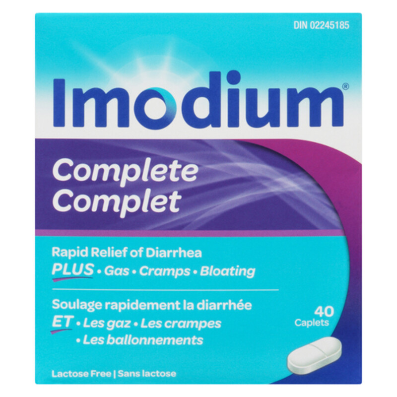 Imodium Complete Rapid Relief Of Diarrhea 40 Caplets - Voilà Online ...