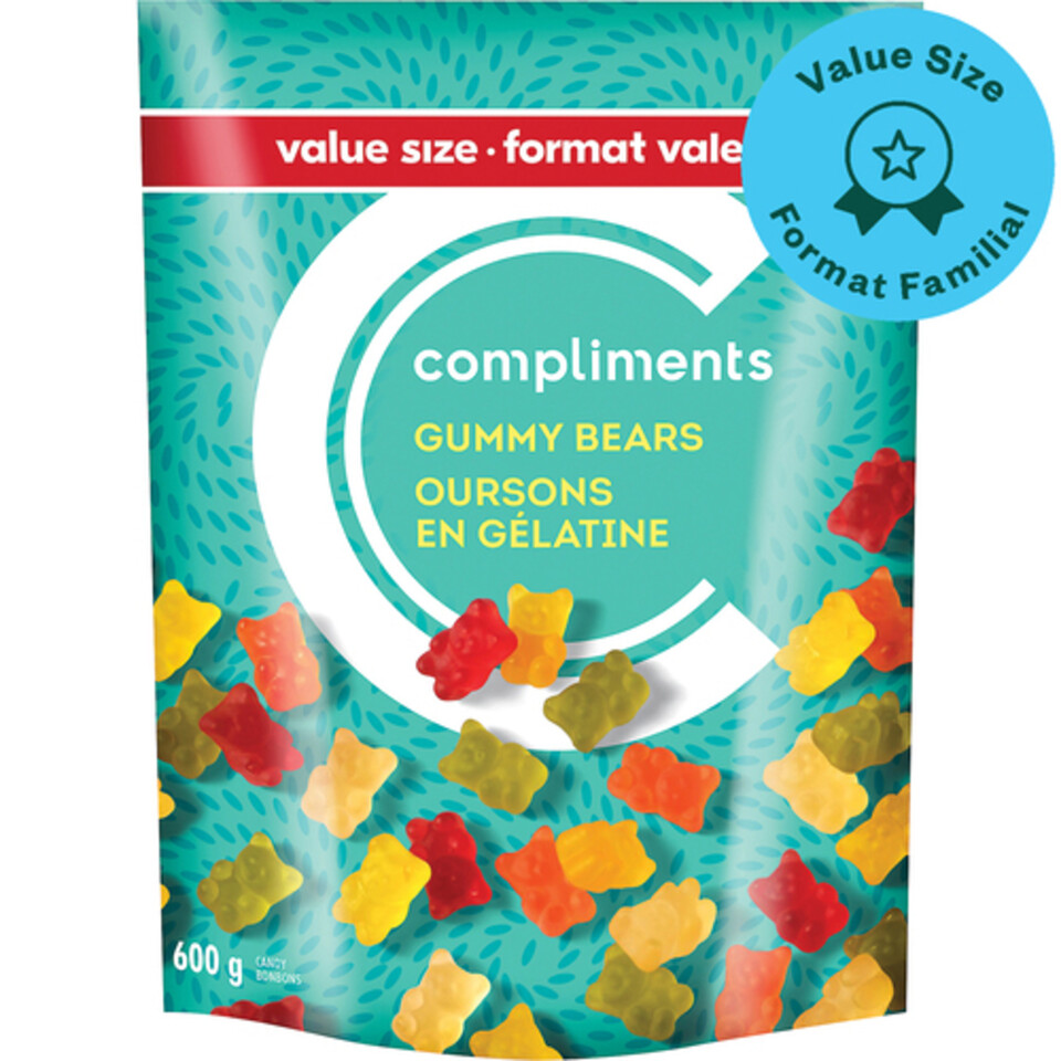 Compliments Gummy Bears 600 g - Voilà Online Groceries & Offers