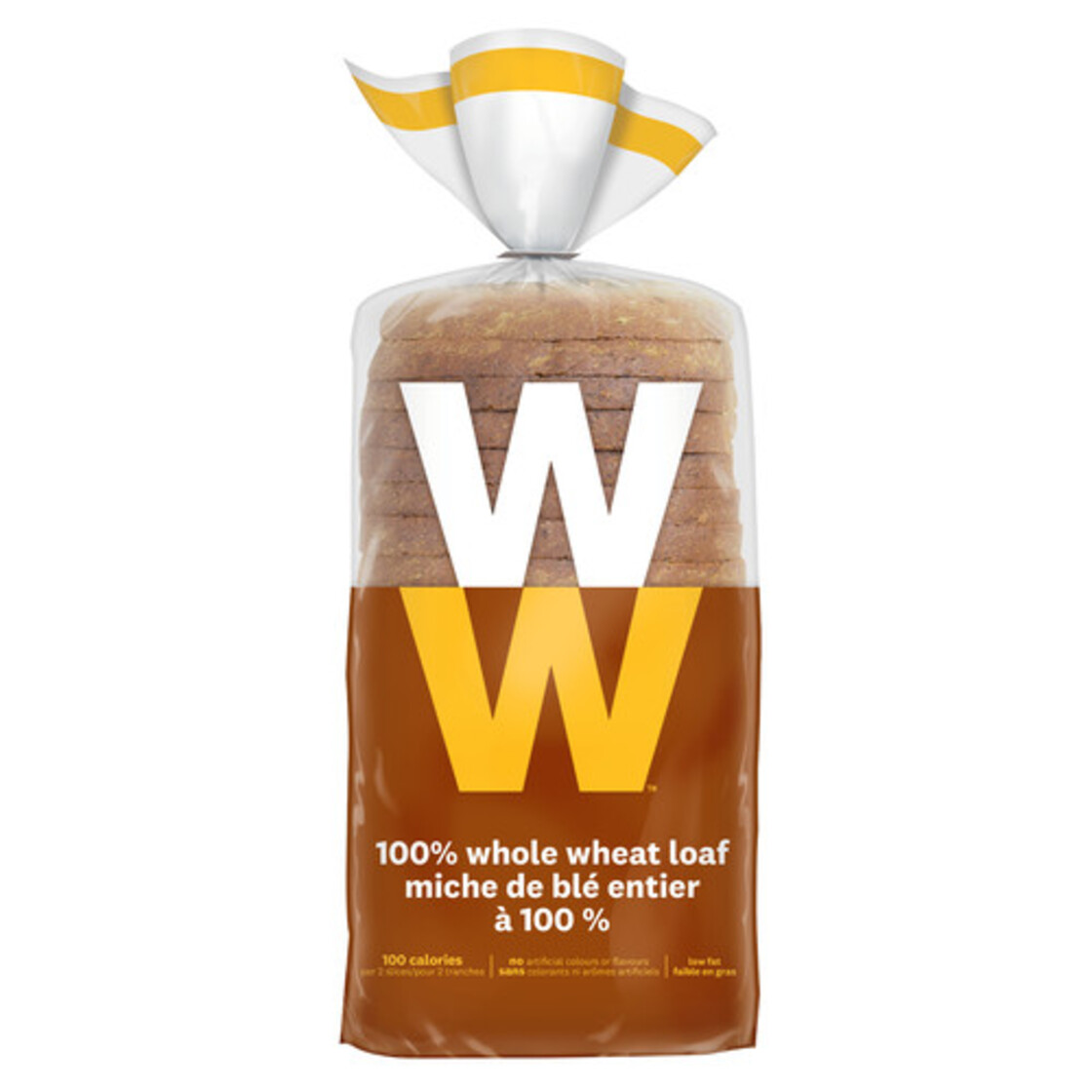 WW 100% Whole Wheat Bread Loaf 450 g - Voilà Online Groceries & Offers