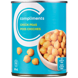 Compliments Canned Chick Peas 540 ml - Voilà Online Groceries & Offers
