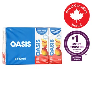 Oasis Fruit Juice Exotic Mango 8 x 200 ml - Voilà Online Groceries & Offers