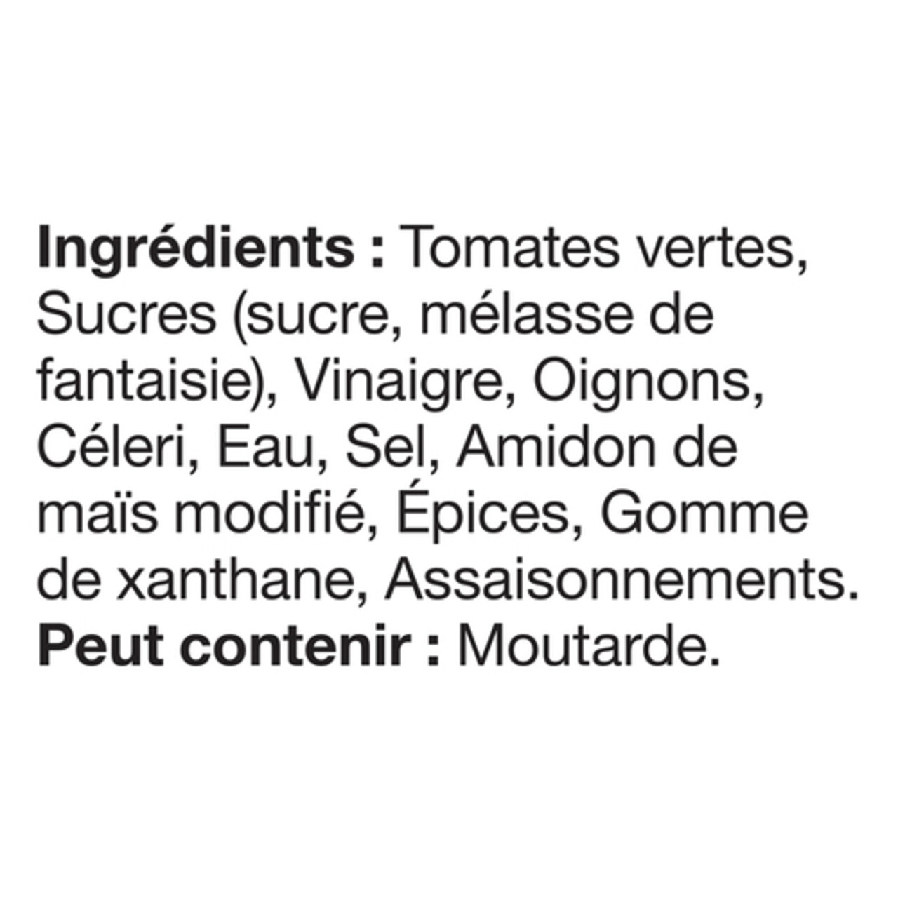 Habitant Chow Chow Green Tomato 500 ml - Voilà Online Groceries & Offers