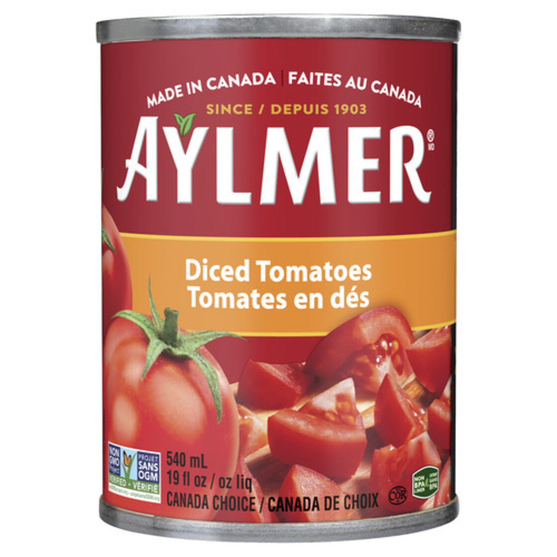 Aylmer Diced Tomatoes 540 ml - Voilà Online Groceries & Offers