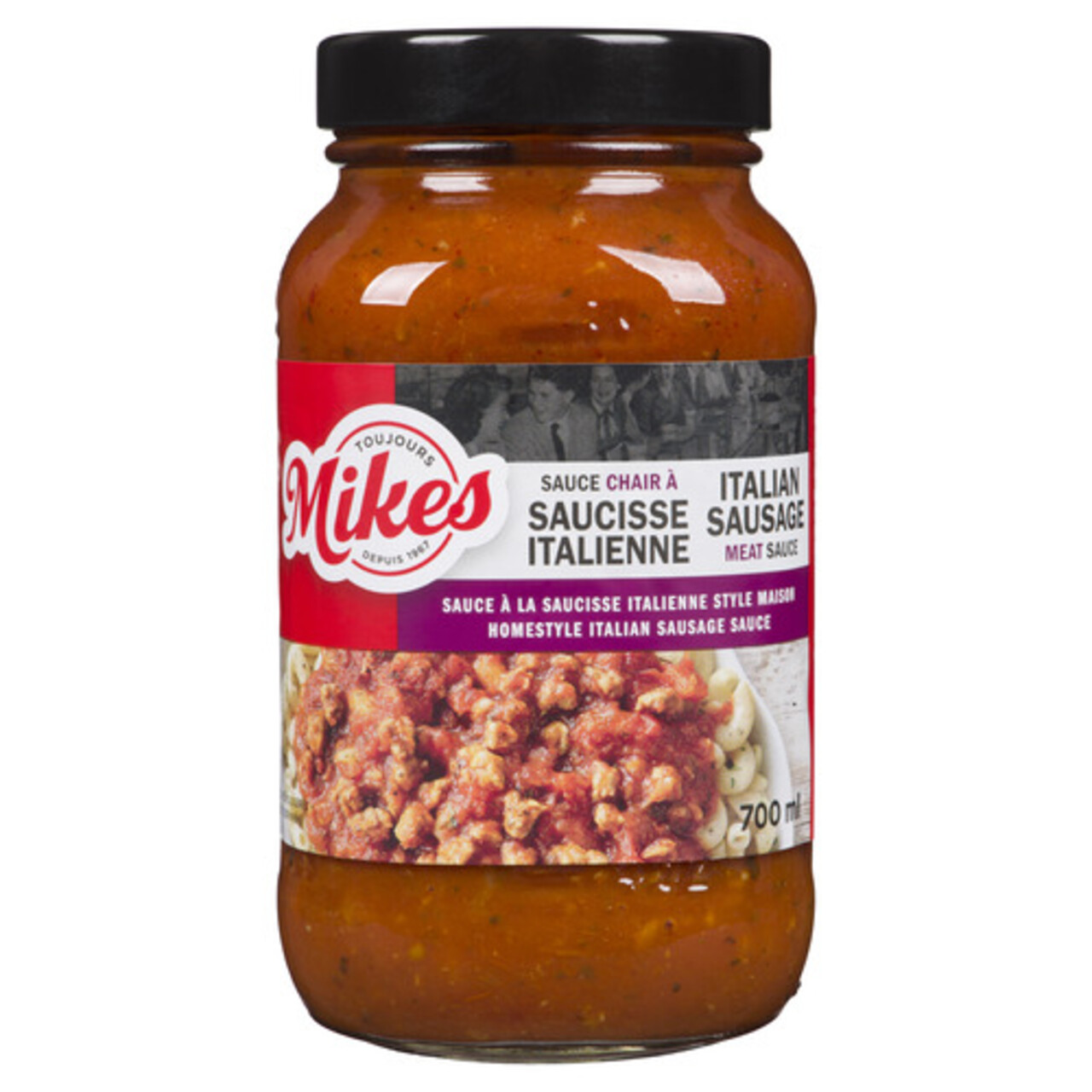 Mikes Pasta Sauce Italian Sausage 700 ml - Voilà Online Groceries & Offers