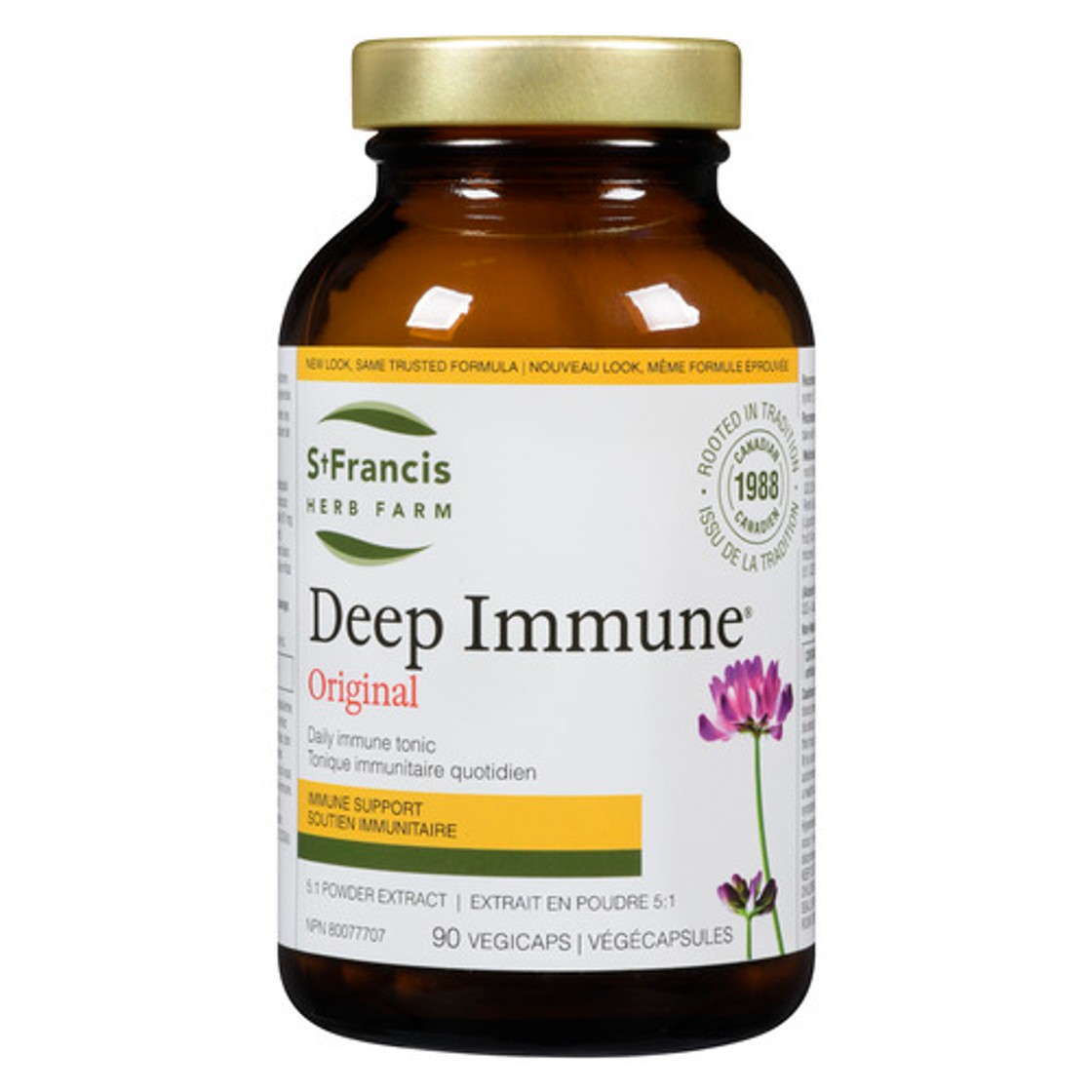 St. Francis Herb Farm Deep Immune Supplement 90 Vegetable Capsules ...