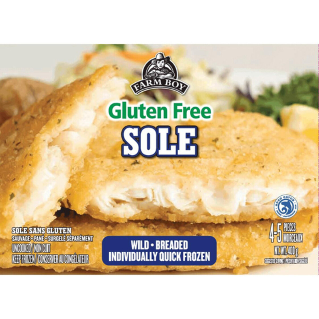 Farm Boy Gluten-Free Frozen Breaded Sole 400 g - Voilà Online Groceries ...