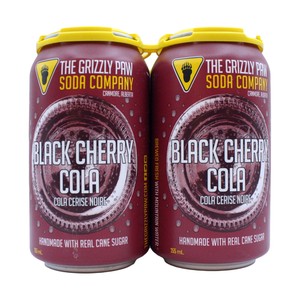 The Grizzly Paw Soda Company Cola Black Cherry 4 x 341 ml (bottles ...